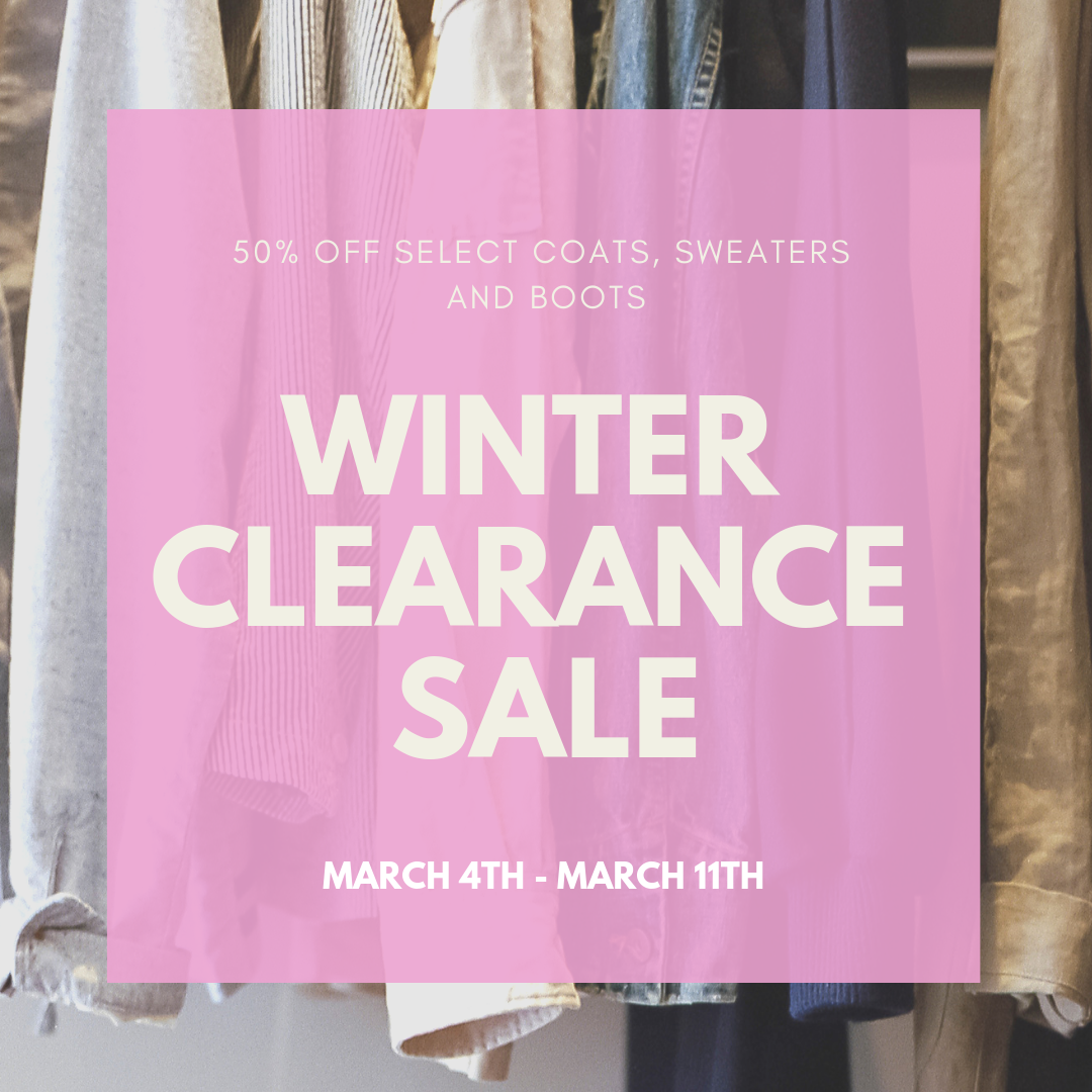 WINTER CLEARANCE SALE – Joyce's Closet